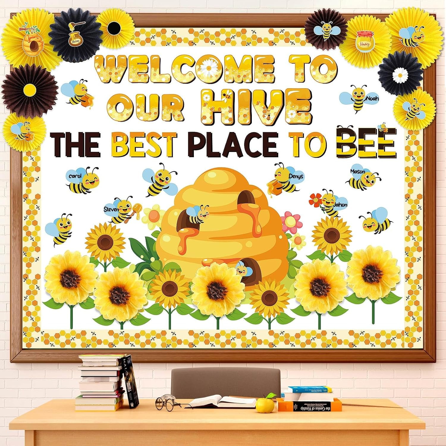 3D Welcome to Our Hive Bee Bulletin Board Decorations Set for Classroom ...