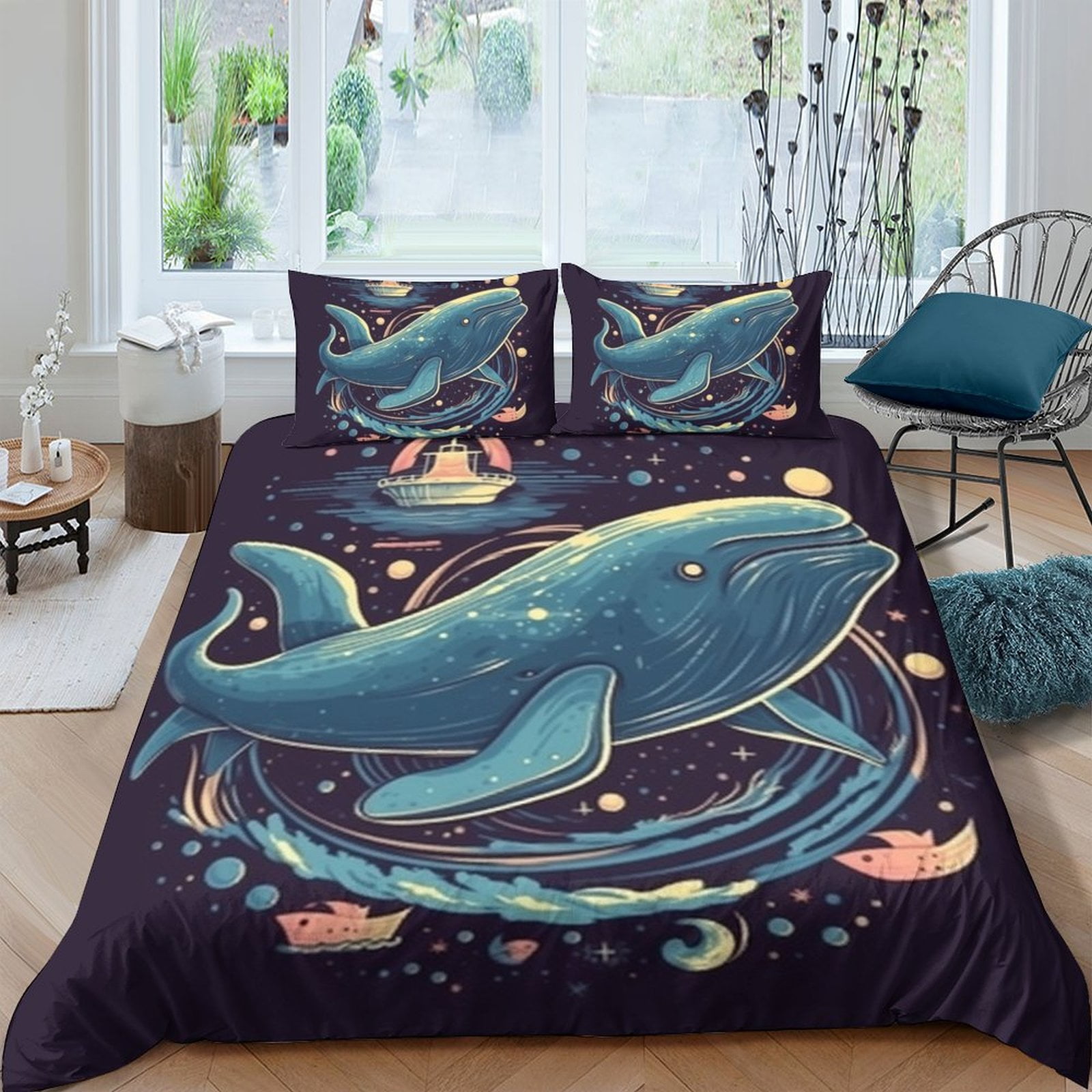 3D Whale Printed Duvet Cover Set Children Adult Highend Bedspreads ...