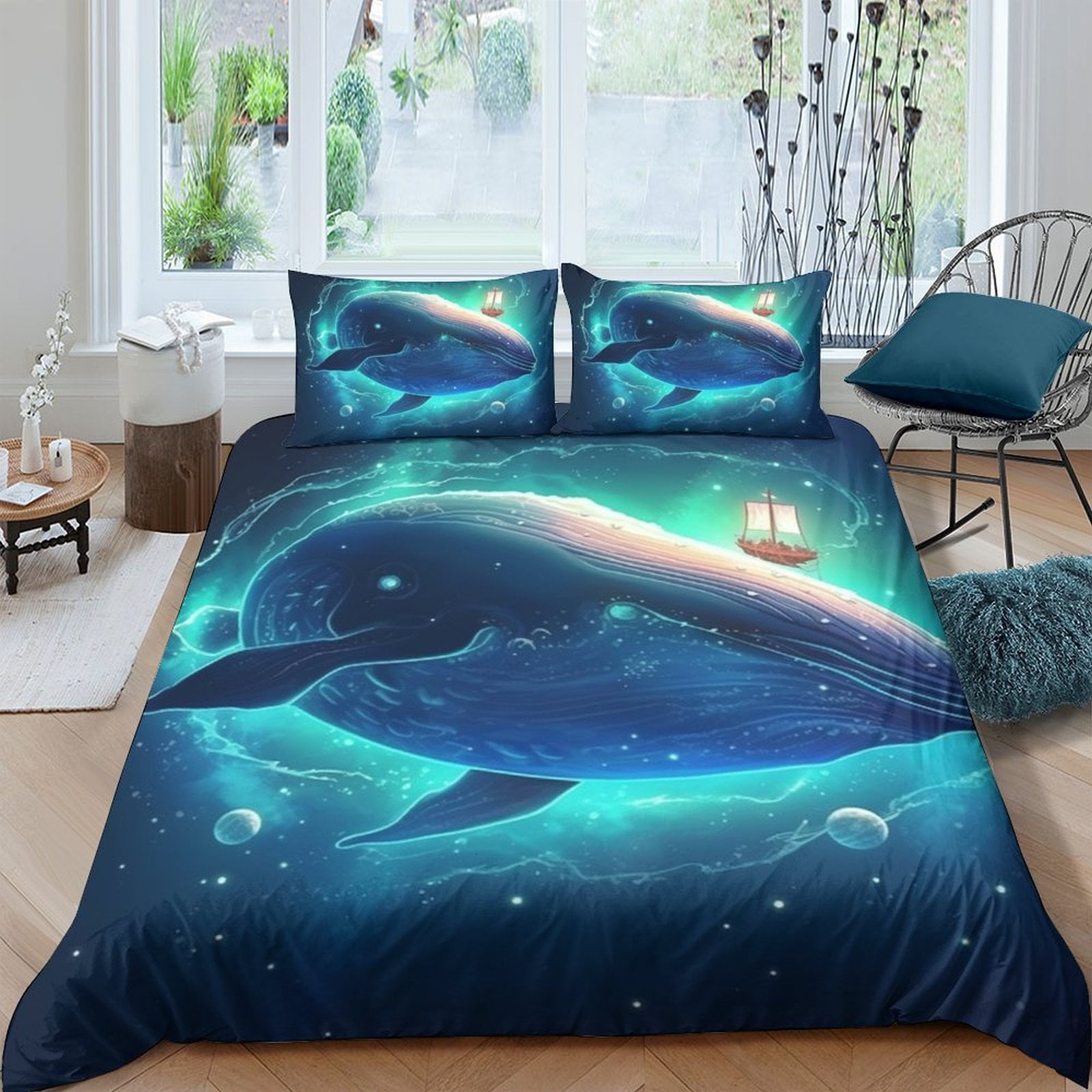 3D Whale Printed Duvet Cover Set Children Adult Highend Bedspreads ...