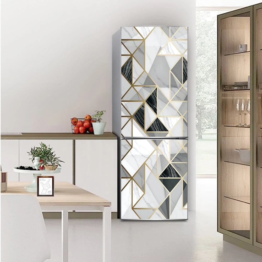 3D White Flower Kitchen Fridge Decorative Stickers PVC Waterproof ...