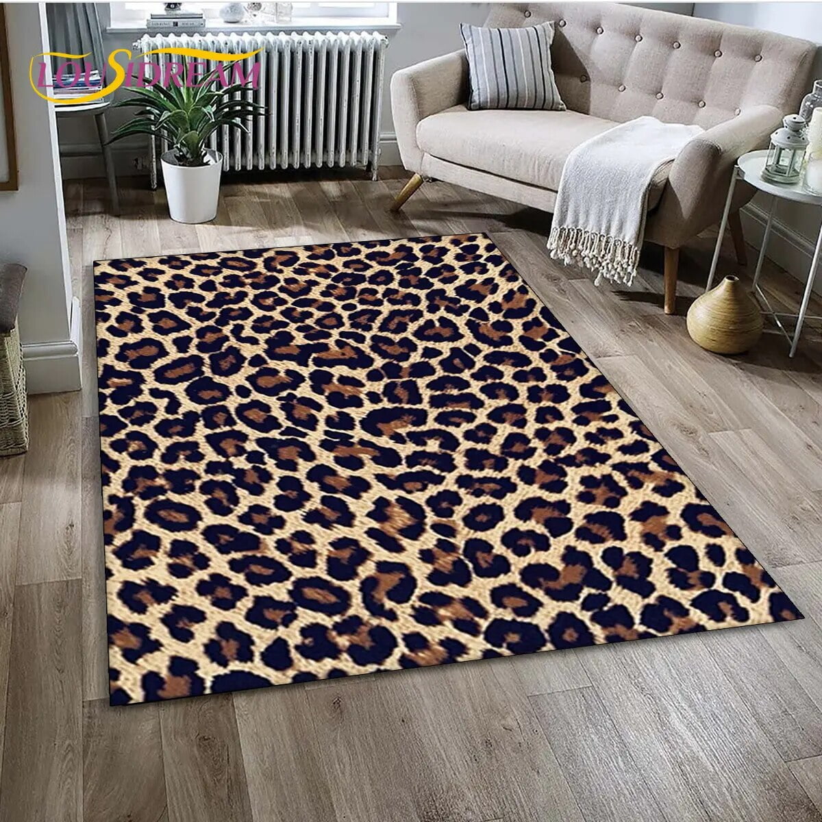 3D Wild Leopard Print Series Area Rug Carpet Rug for Home Living Room ...