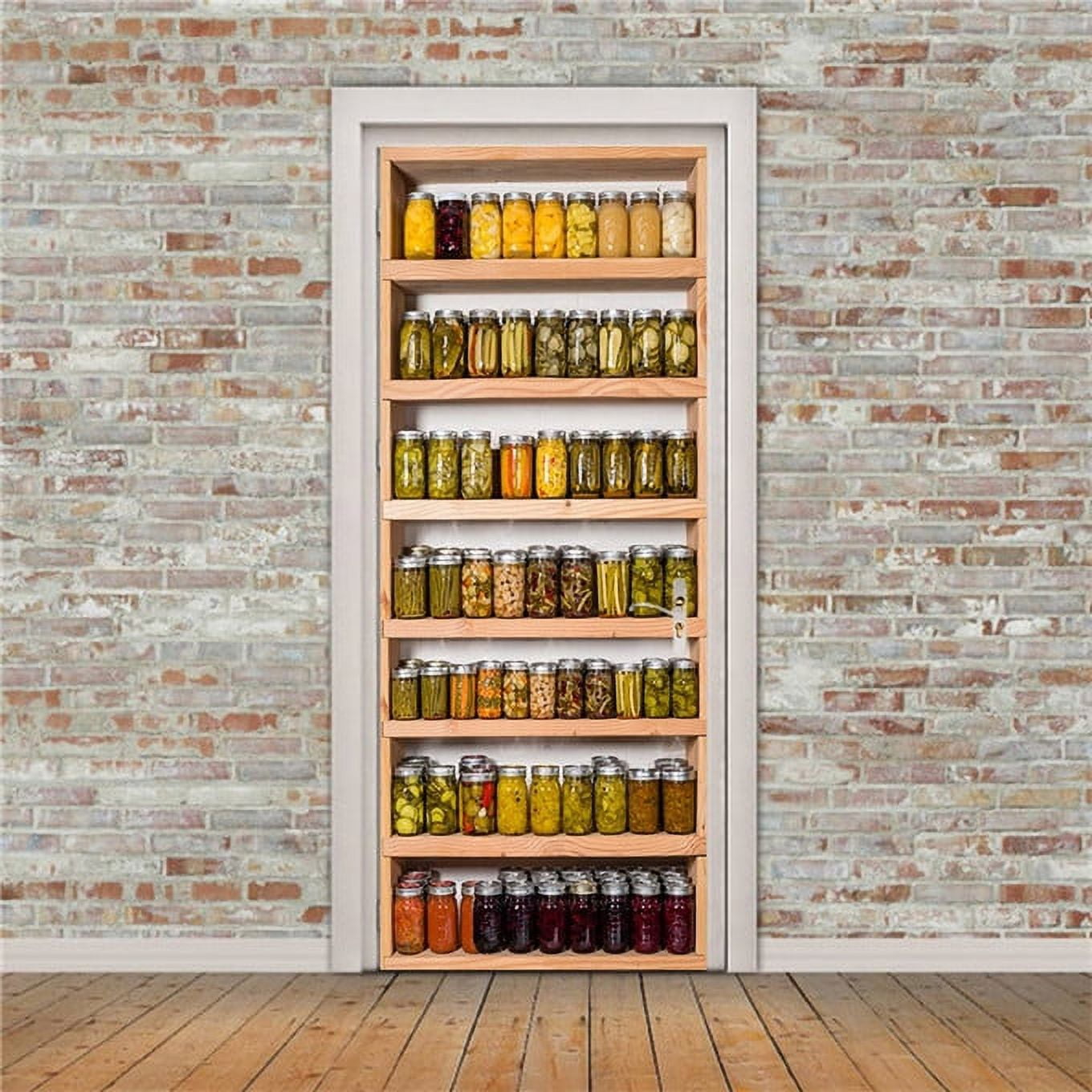 3D Wine Cabinet Door Stickers Liquor Theme Wallpaper Self-Adhesive PVC ...