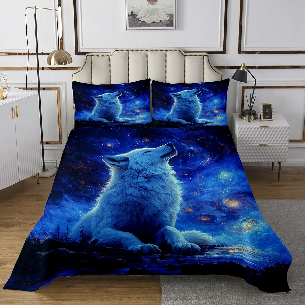 3D Wolf Bedspread Twin Size,Animals Bedding Set 2Pcs Teens Room Decor ...