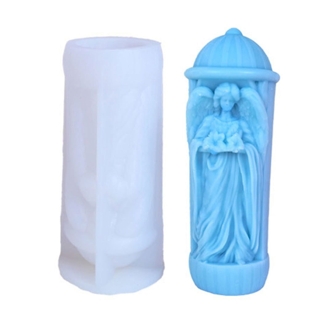 3D Woman Candle Mould Religion Shape Silicone Molds Ornament Molds ...