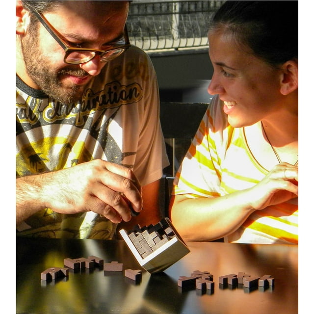 3D Wooden Brain Teaser Puzzle by Sharp Brain Zone. Genius Skills ...