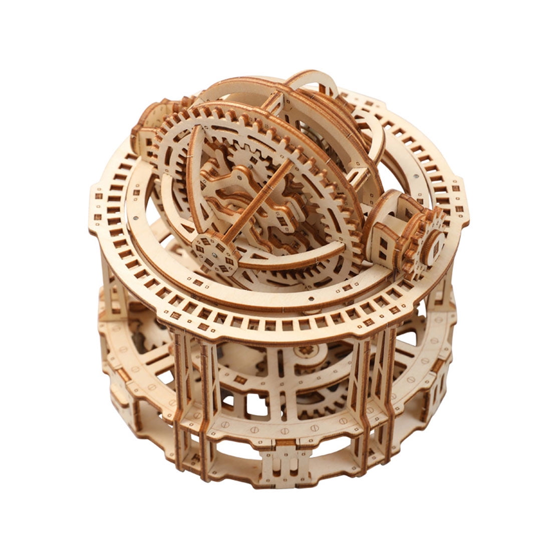 3D Wooden Puzzle for Adults, Tourbillon Timer 3D Wooden Dynamic Model ...