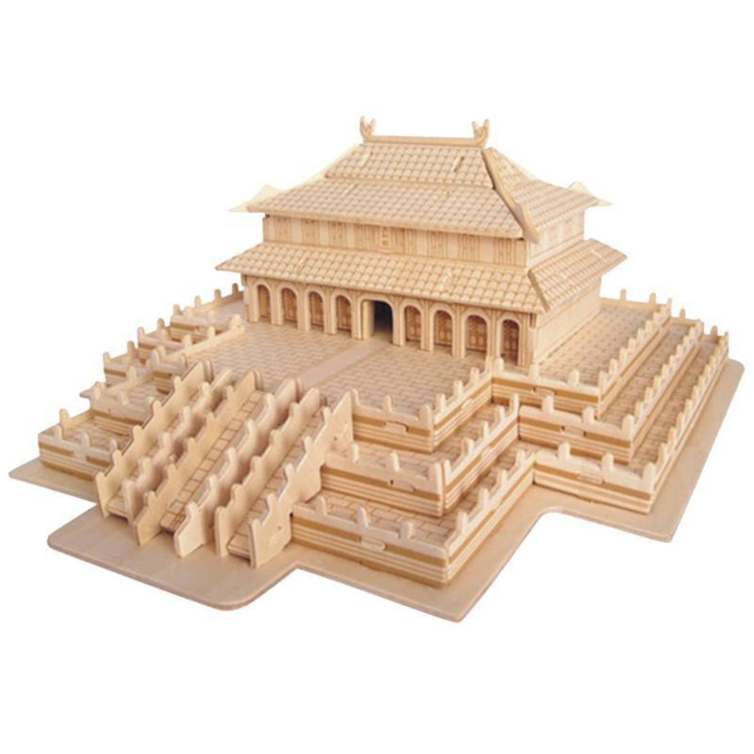 3D Wooden Puzzle Architecture Building Model DIY Craft Kit Educational ...