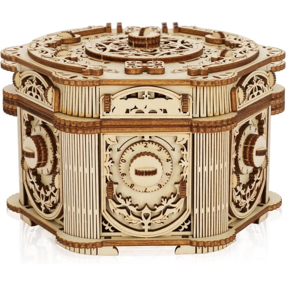 3D Wooden Puzzle Music Box, DIY Brain Teaser Projects for Birthday ...