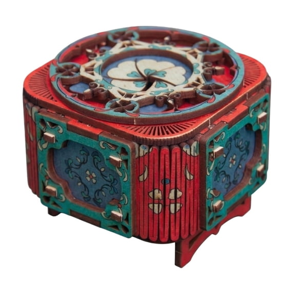 3D Wooden Puzzle, Puzzle Box for Adults, Decorative Wooden Box, Storage ...