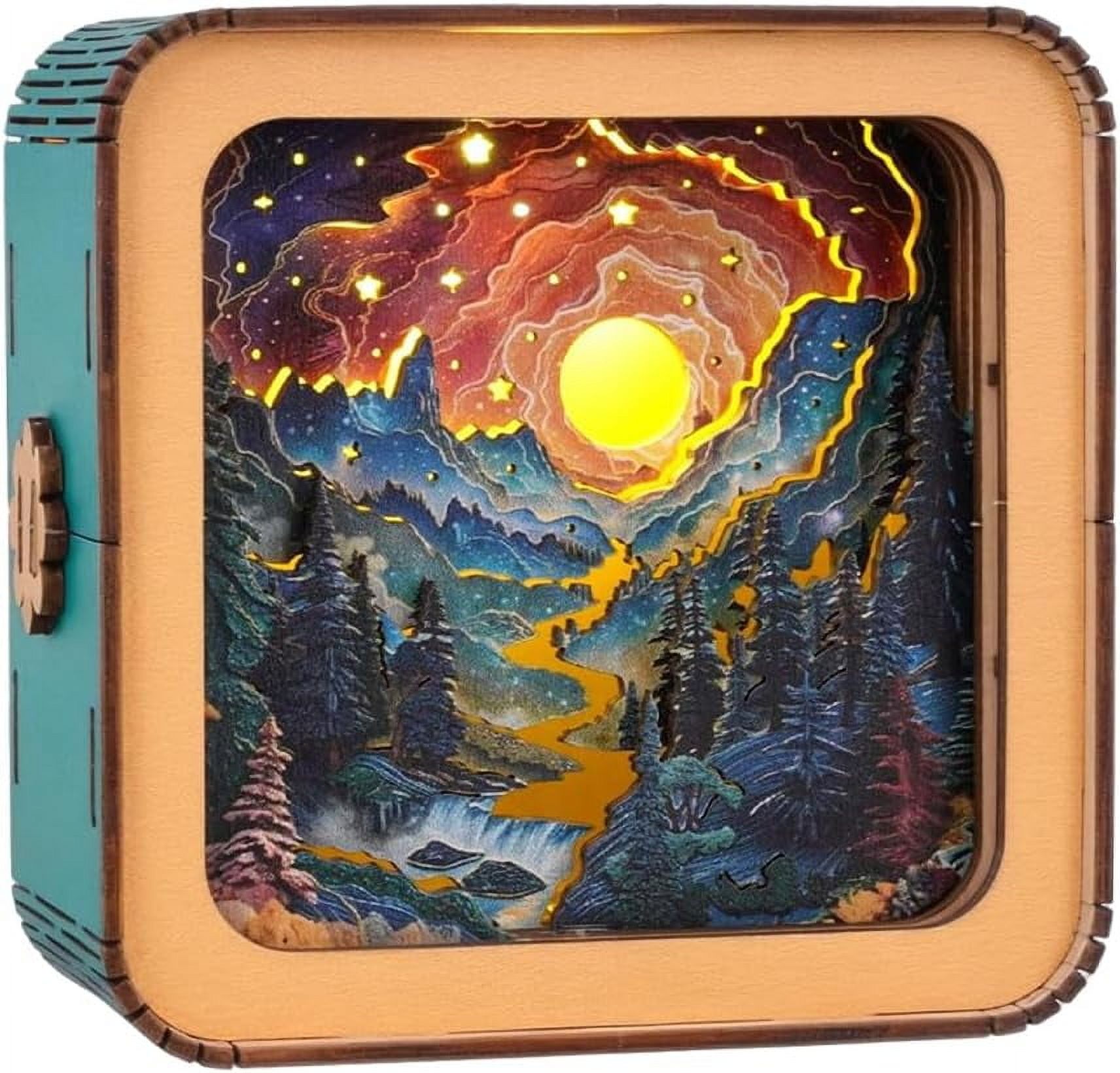 3D Wooden Puzzles for Adults, Wooden Puzzles 3D Nightlight - 18D Vision ...