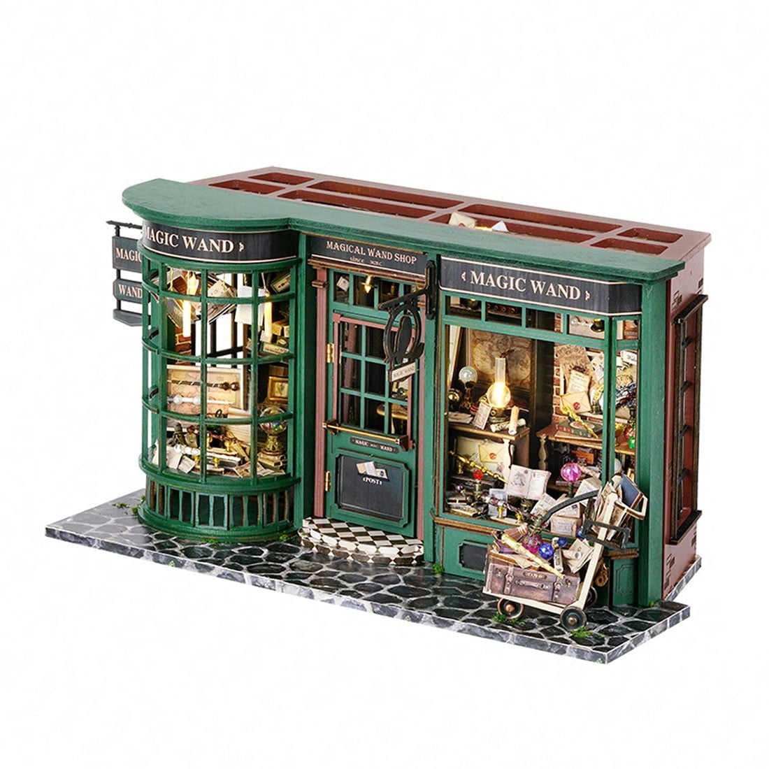 3D Wooden Puzzles DIY Magic House Model Kit with LED Light, DIY ...