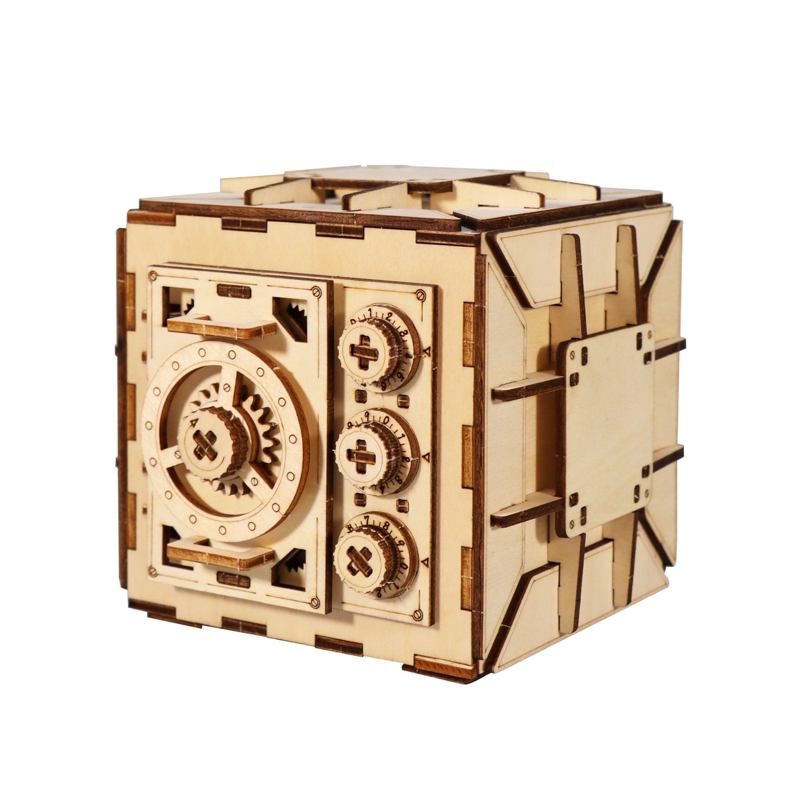 3D Wooden Puzzles - Secret Lock Box with Combination Puzzle, Treasure ...