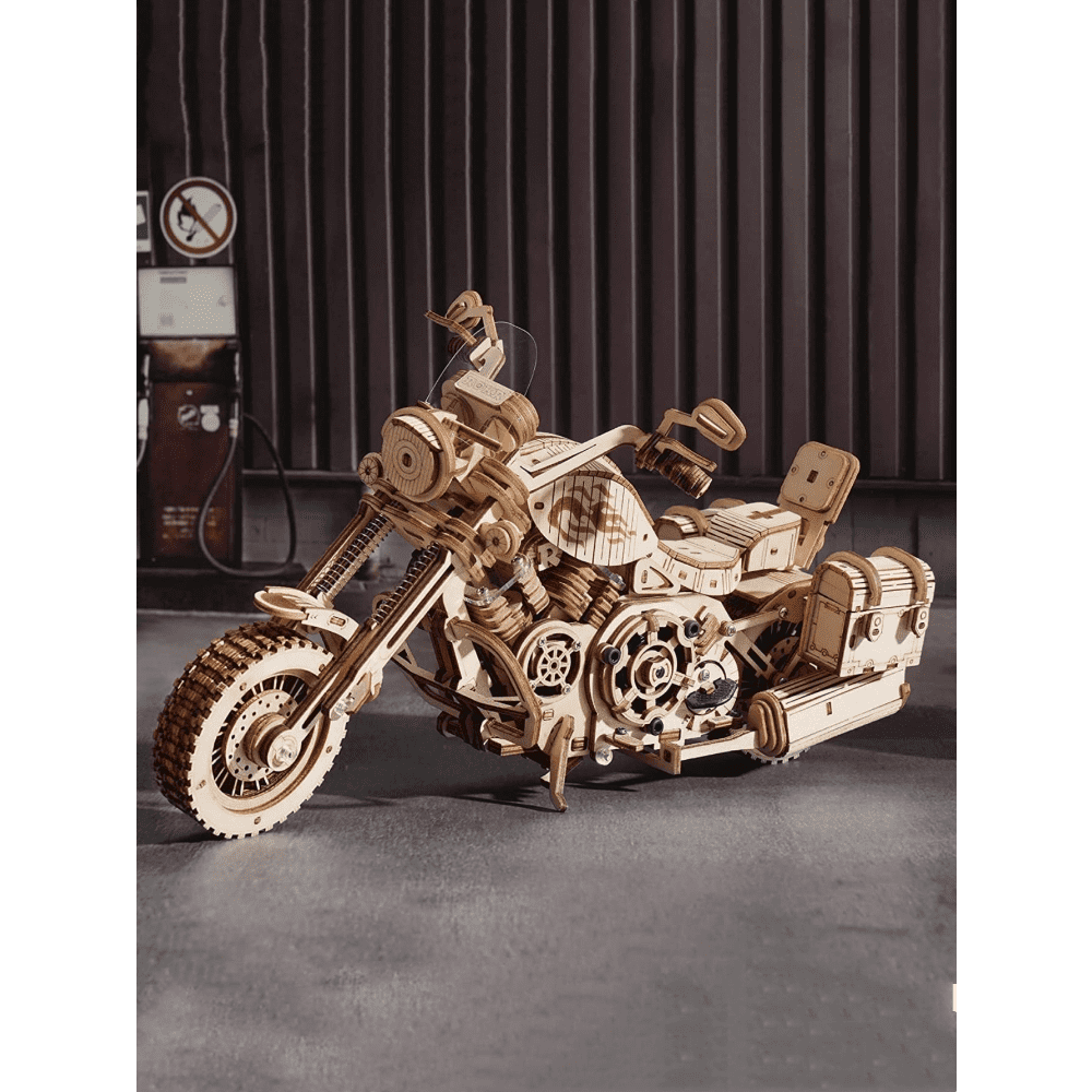 3D Wooden Puzzles for Adults 1:8 Scale Motorcycle Model Mechanical ...