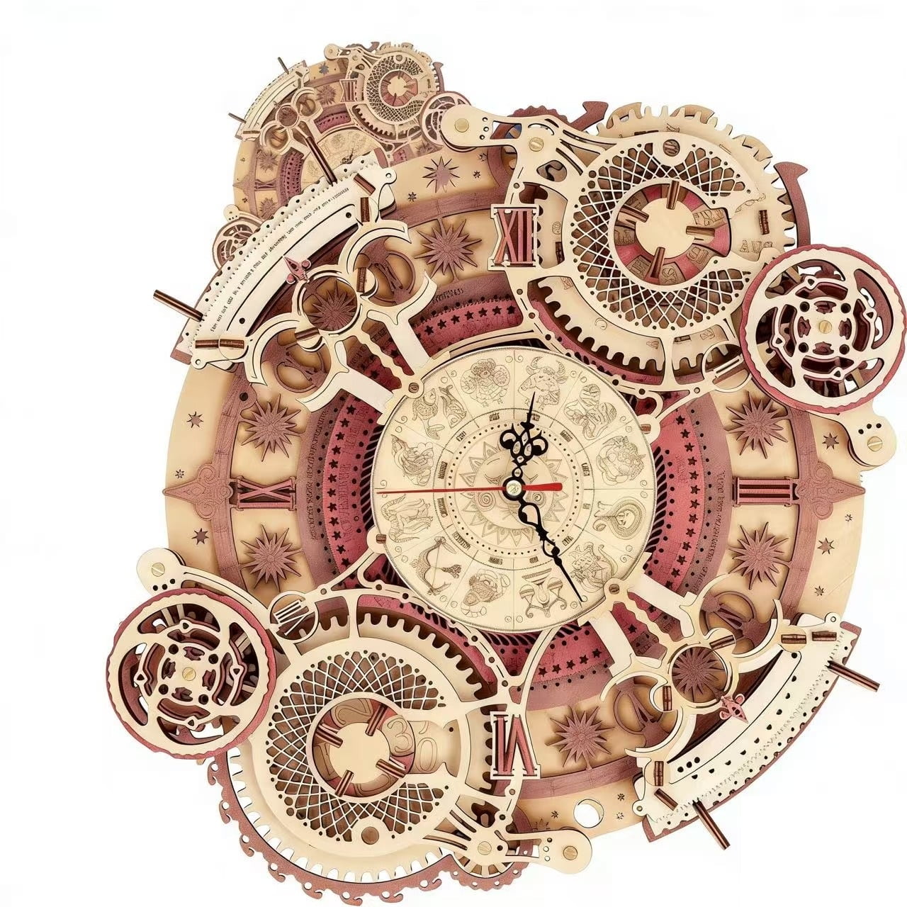 3D Wooden Puzzles for Adults-Wooden Clock Puzzle Kit-Wood Model Kits to ...