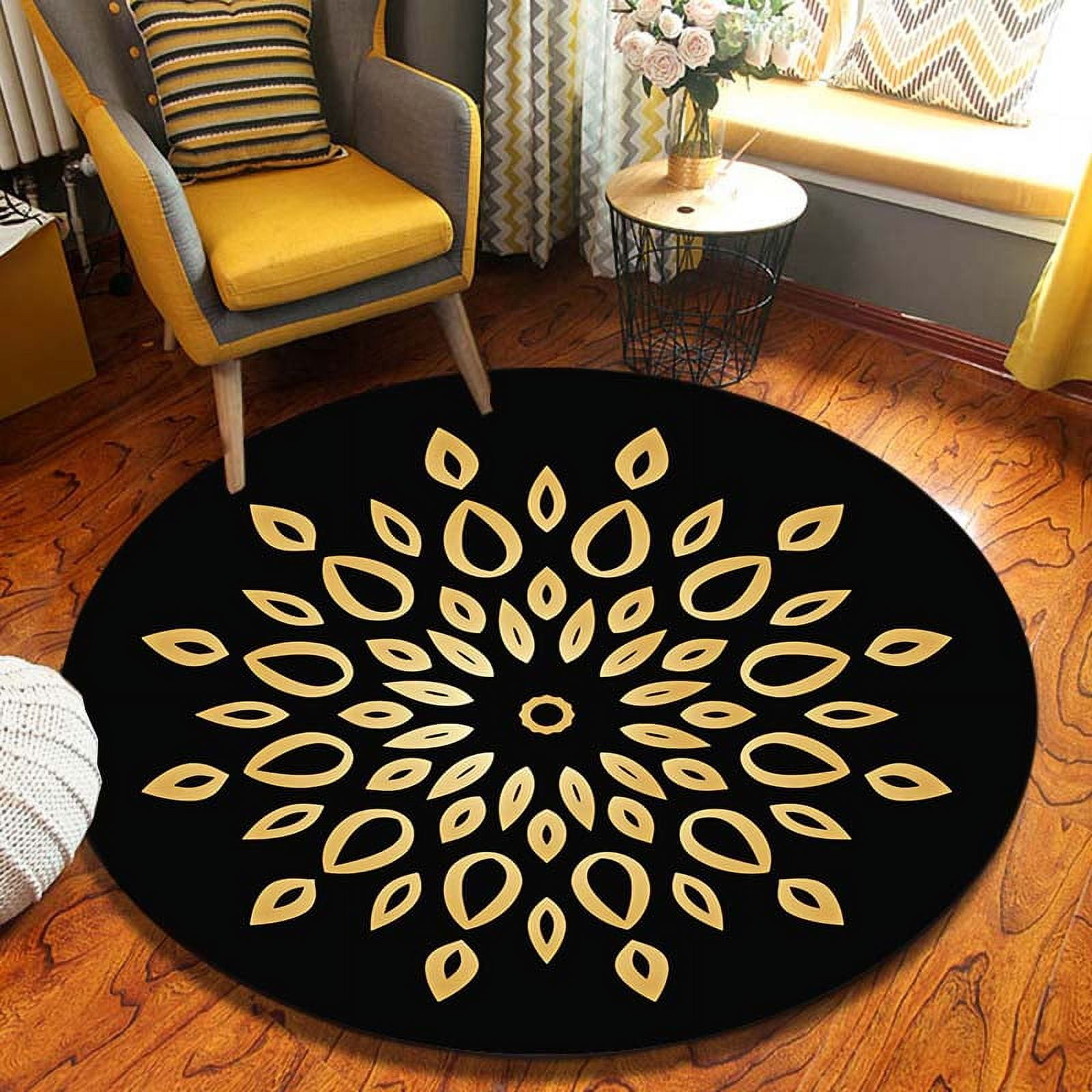 3D Yin and Yang Naturalize Chinese Tai Chi Round Carpet Rug for Home ...