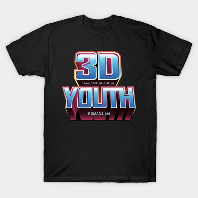 3D Youth Draw Develop Display Romans Bible Verse Church Youth Unisex T ...