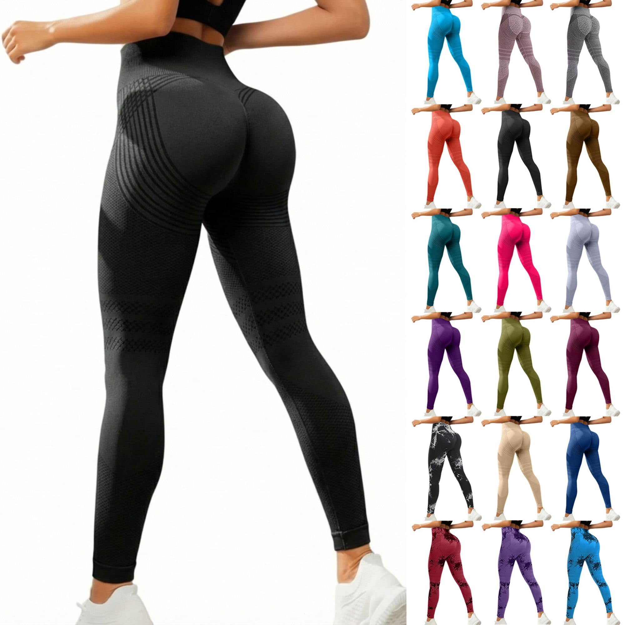 3D anti-cellulite compression leggings for Women, Resistance Band Butt ...