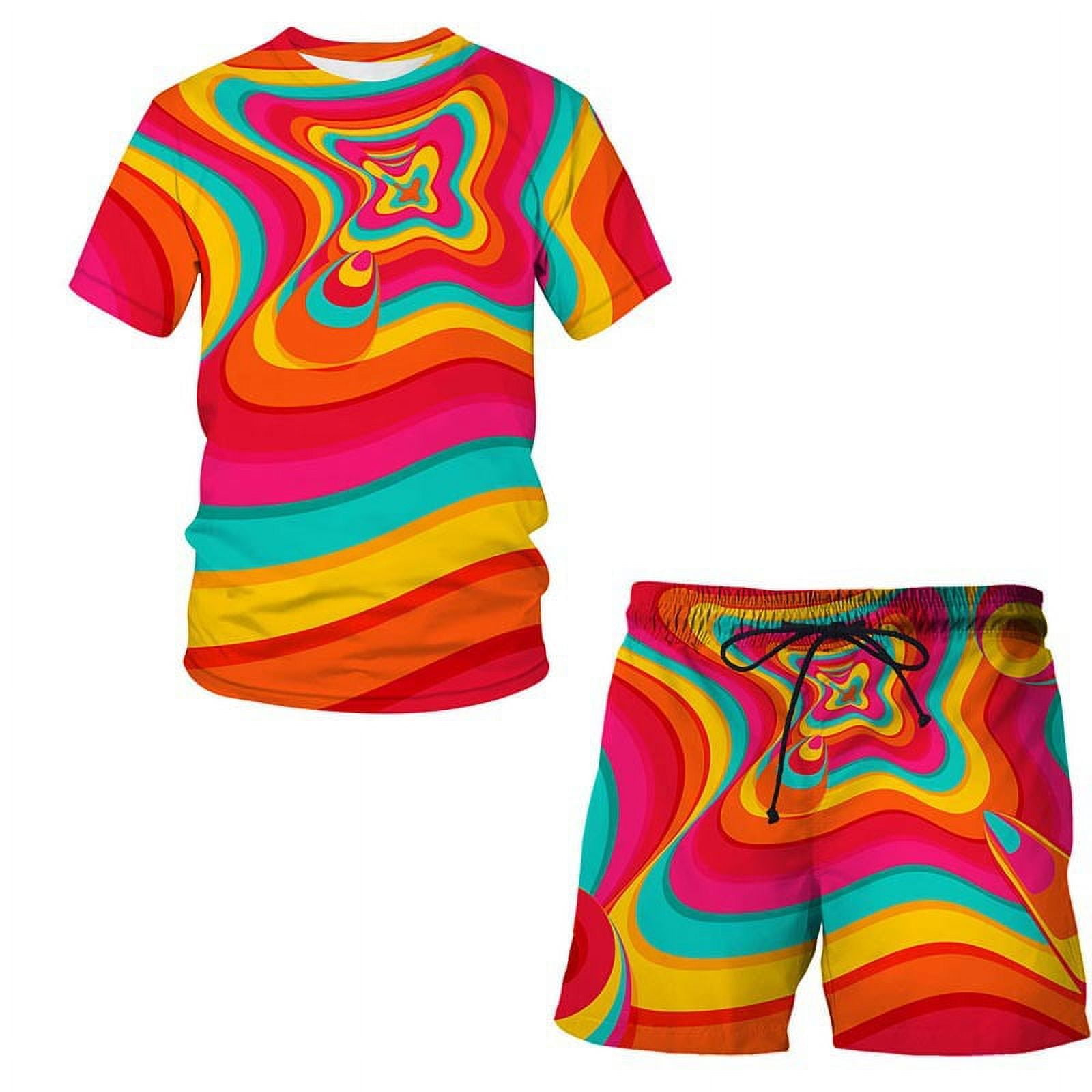 3D digital beach outing suit，Outfits for Men 2 Piece Sets,Fashion ...