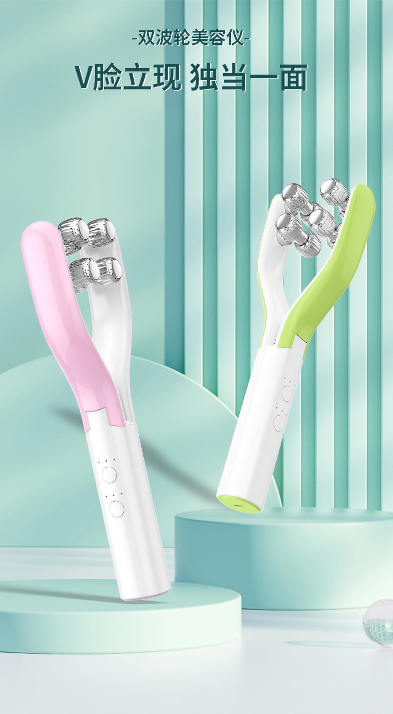 3D face instrument roller massager massage stick shaping gold stick ...