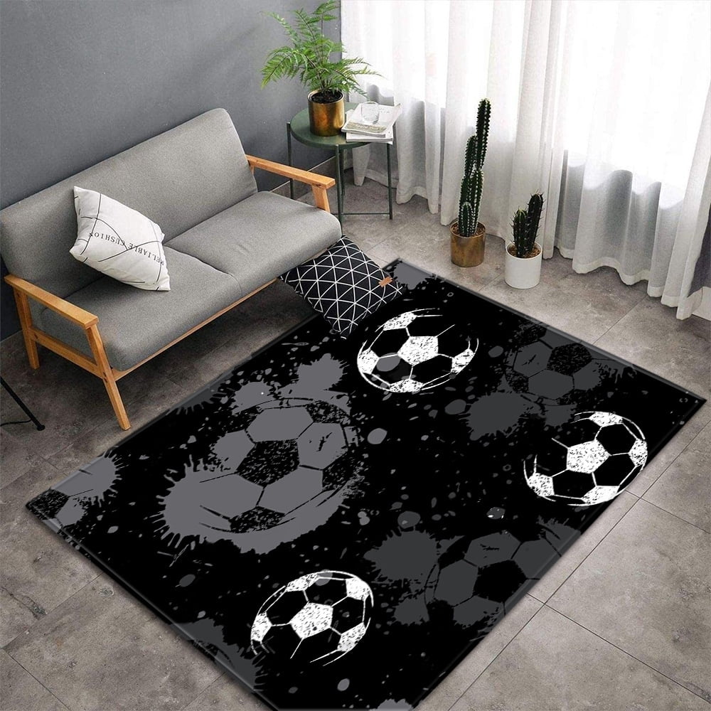 3D football field pattern decorative carpet bedroom living study ...