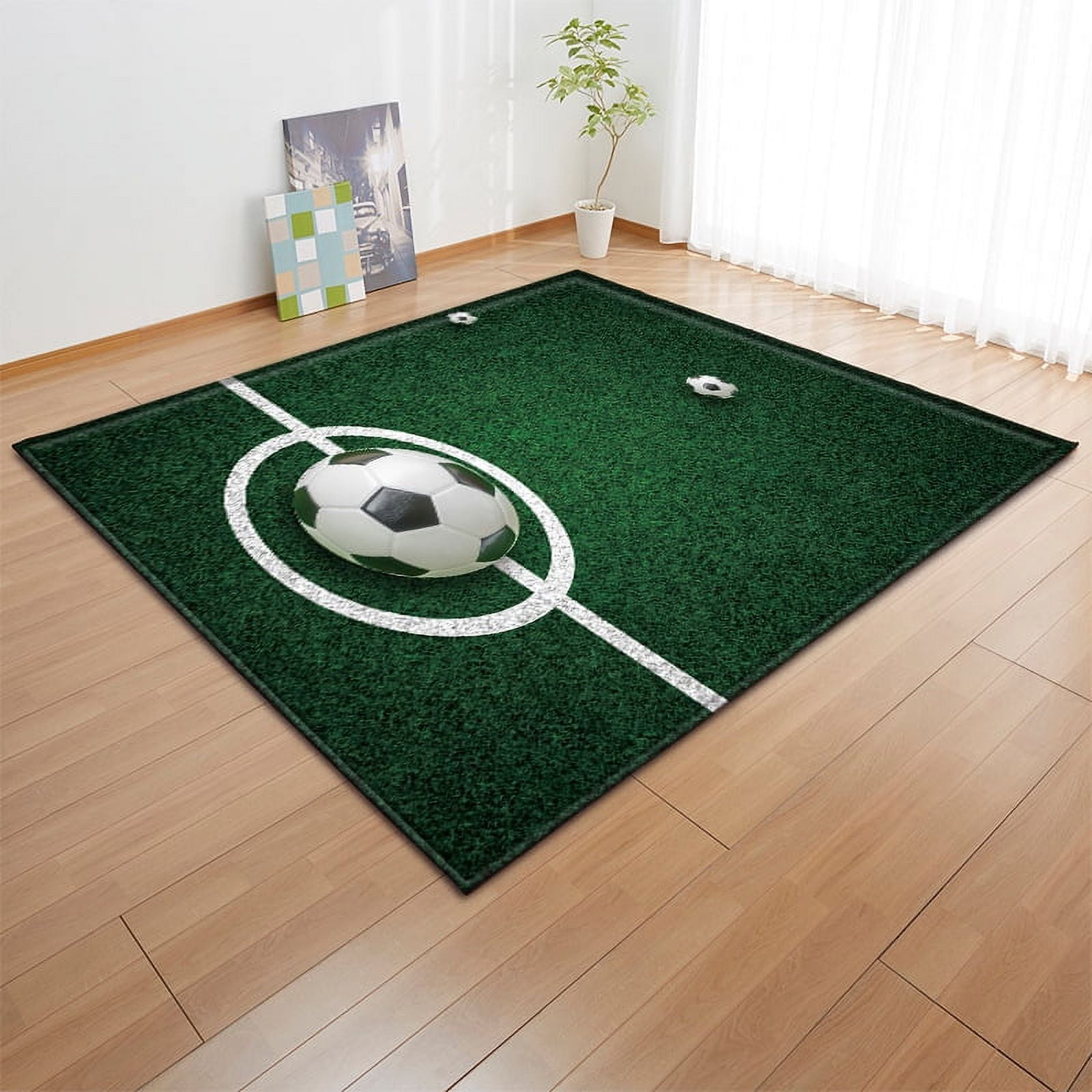 3D football field pattern decorative carpet bedroom living study ...