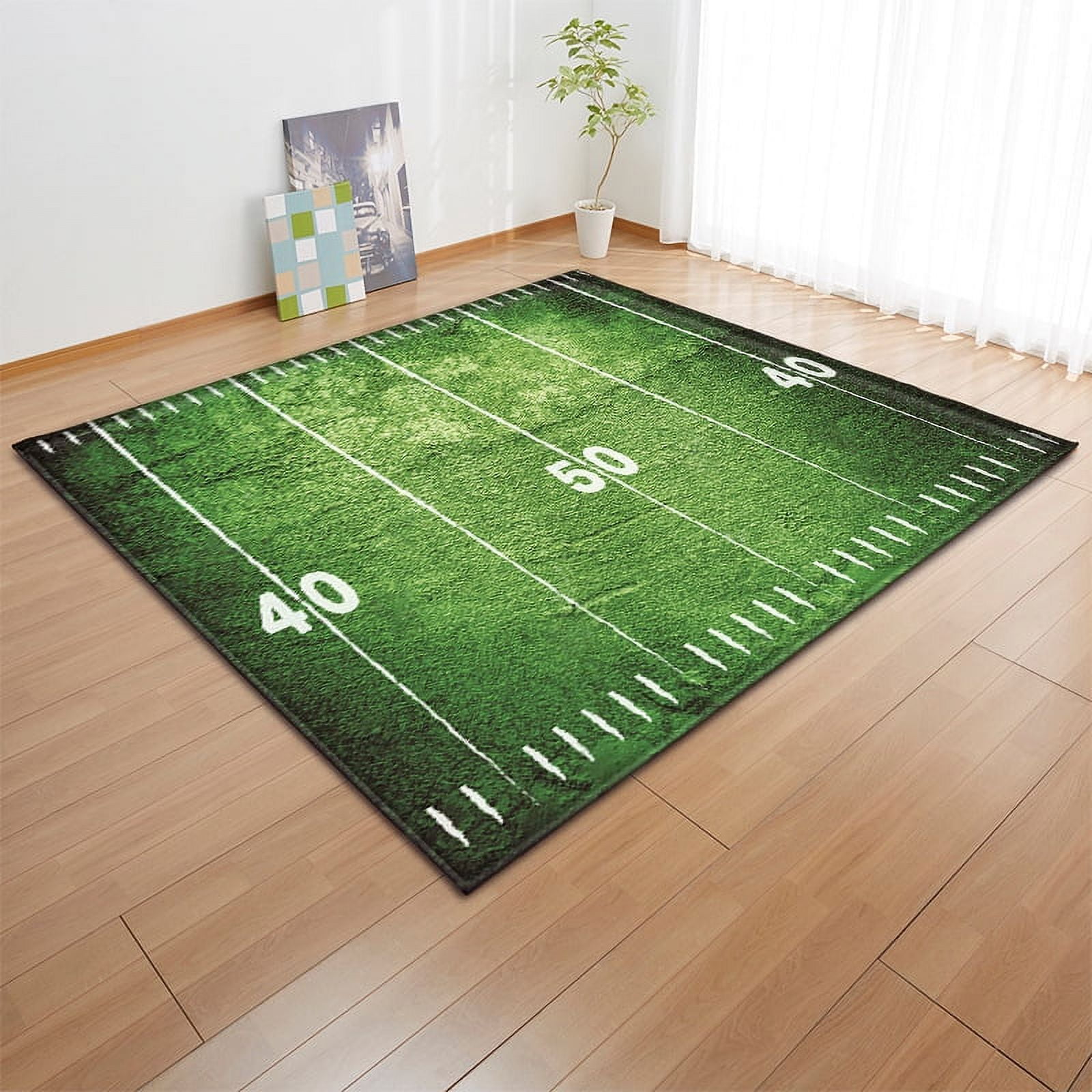 3D football field pattern decorative carpet bedroom living study ...