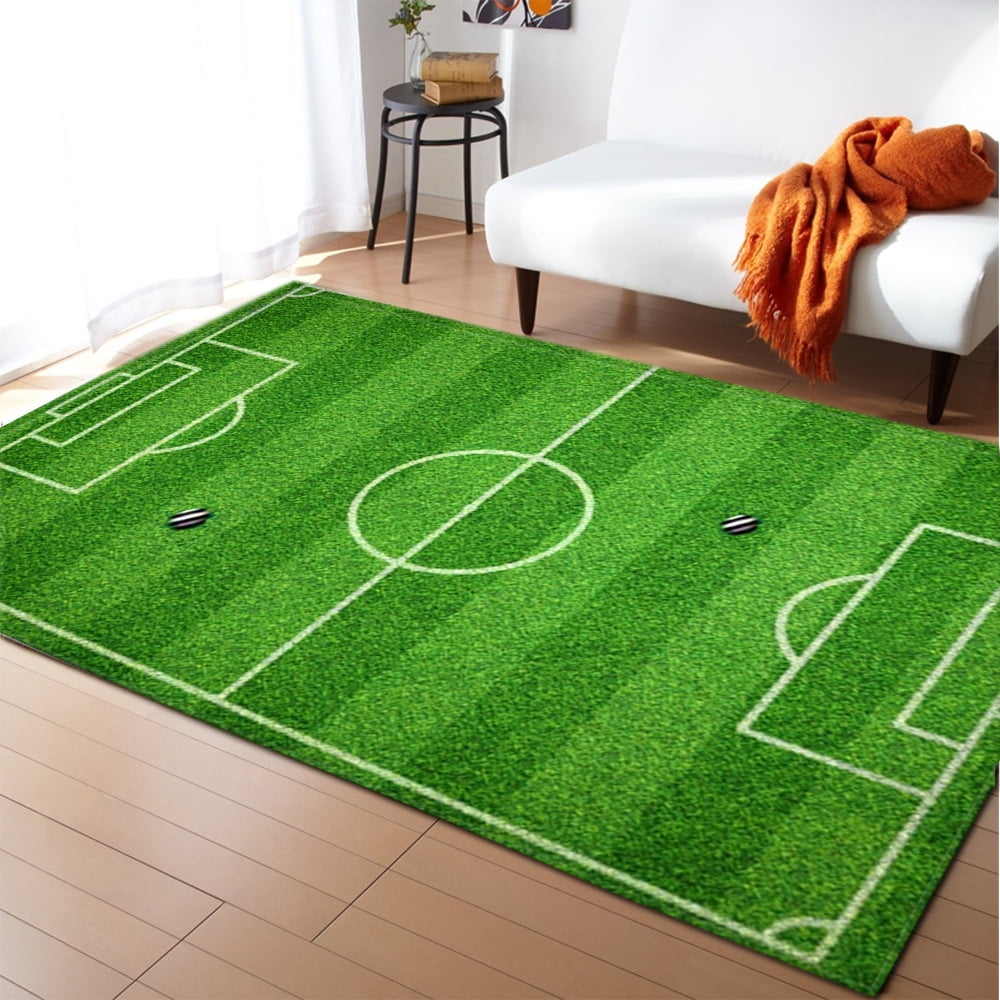 3D football field pattern decorative carpet bedroom living study ...