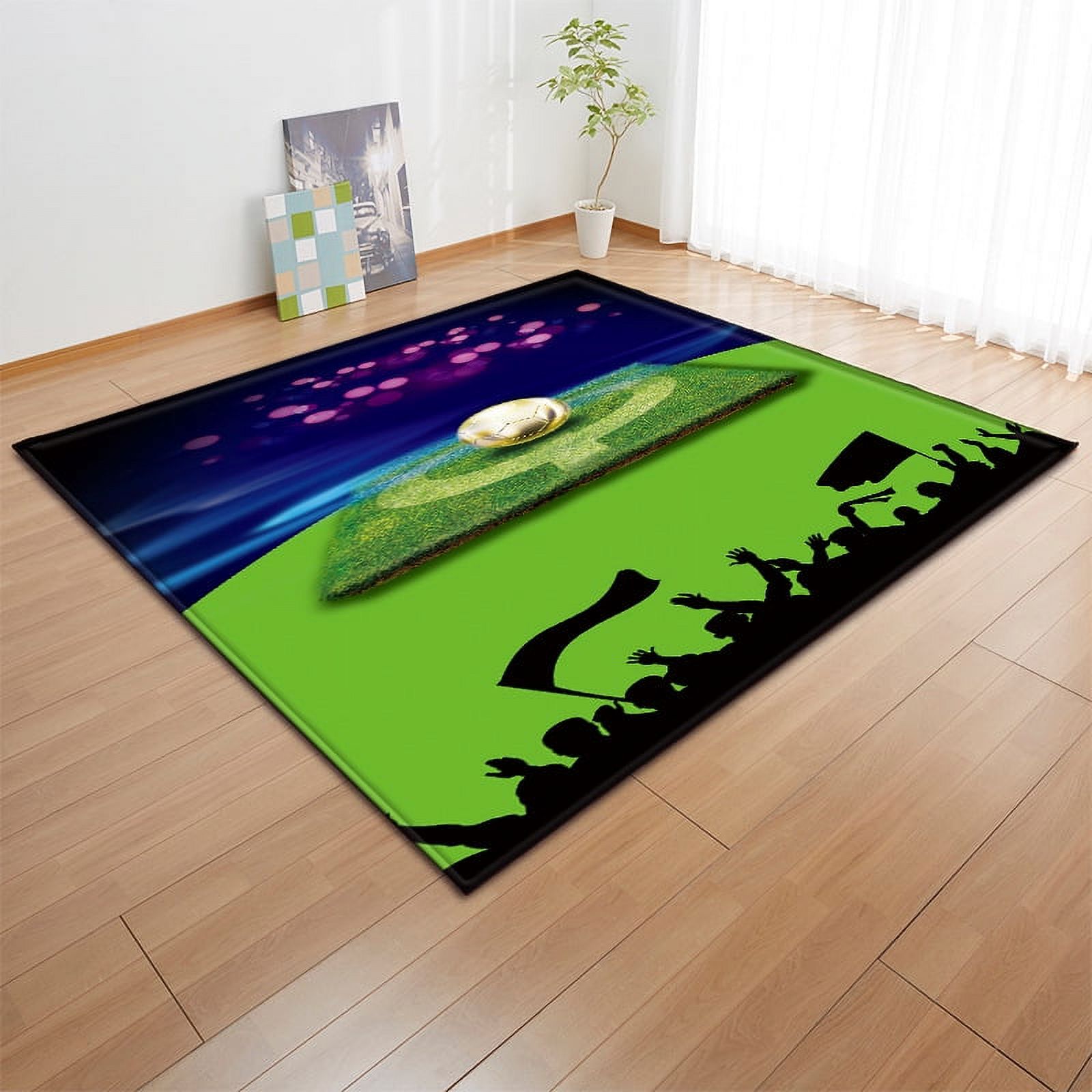 3D football field pattern decorative carpet bedroom living study ...
