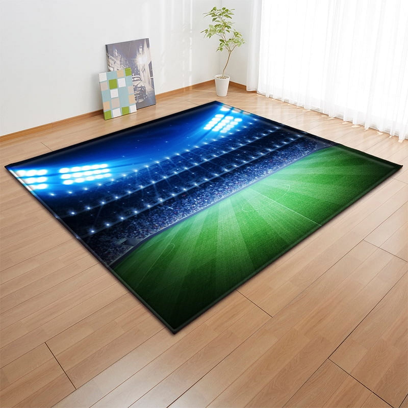 3D football field pattern decorative carpet bedroom living study ...