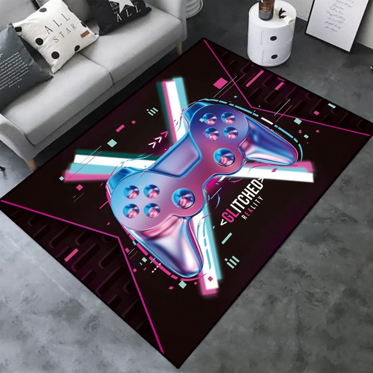 3D game controller cartoon animation handle pattern decoration bedroom ...
