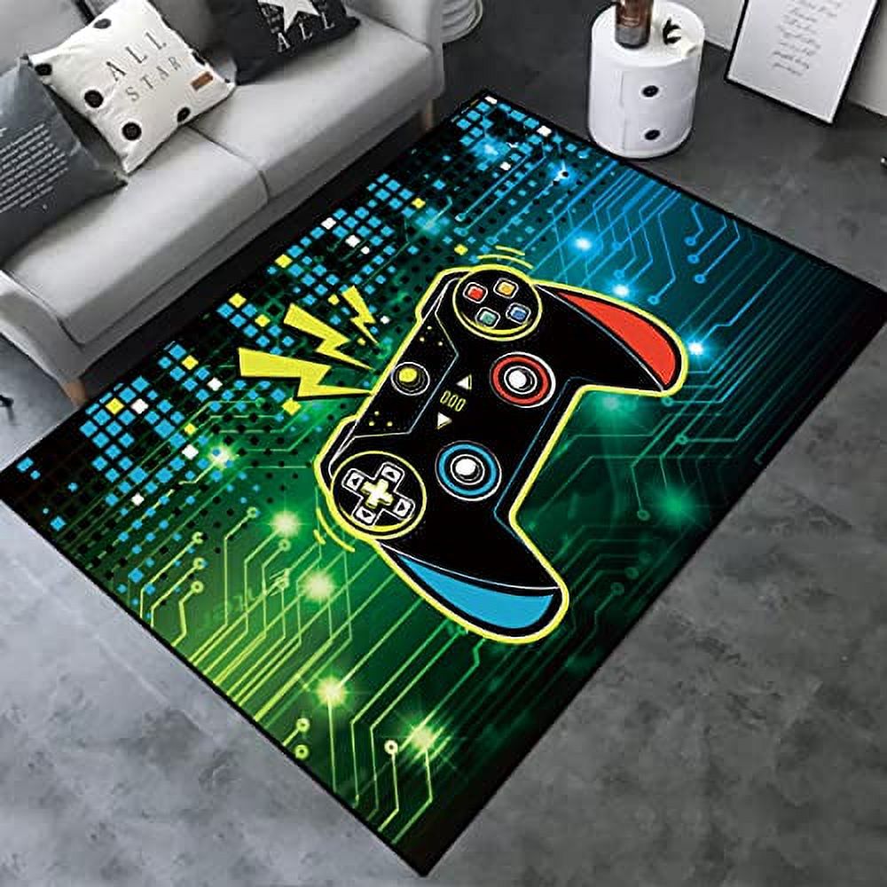 3D gaming handle cartoon player controller decoration carpet bedroom ...