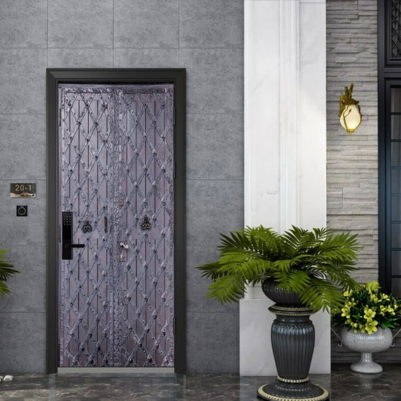 3D high simulation door series door stickers removable waterproof wall ...