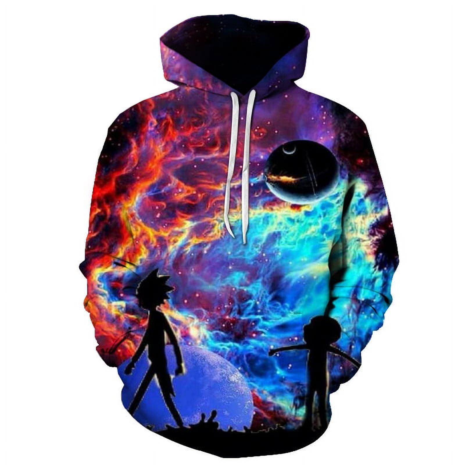3D hoodie Galaxy Choi Wan sweatshirt Cloud-cooled printed starry sky ...