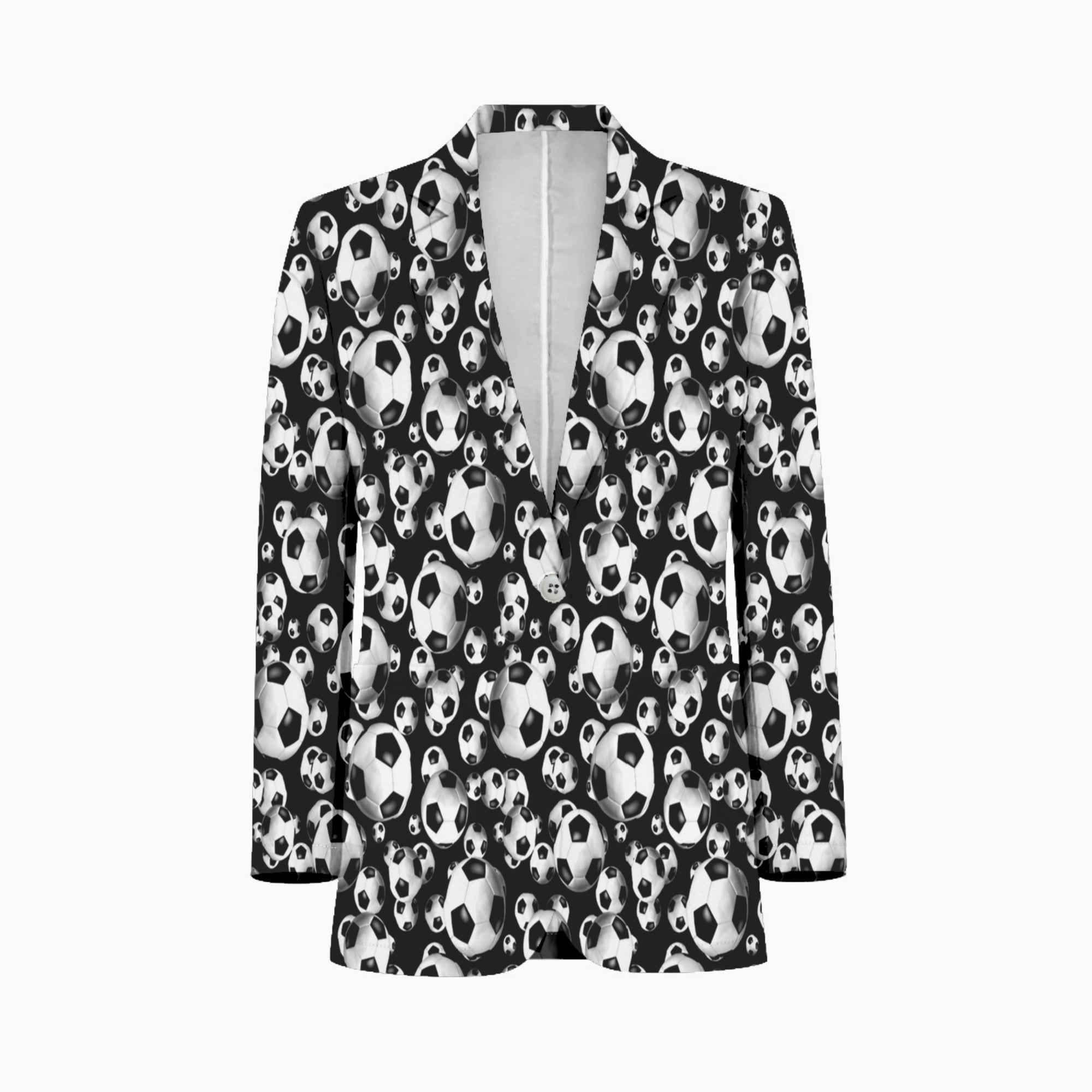 3D look soccer balls Mens Suits Shawl Collar Slim Fit Suit Mens Groom ...