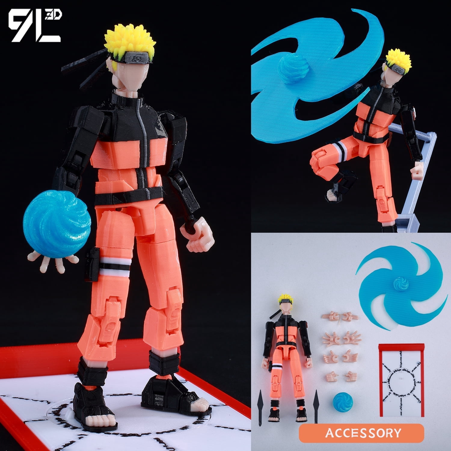 3D mannequin 13 anime hero character 3D printed mannequin 13 can pose ...