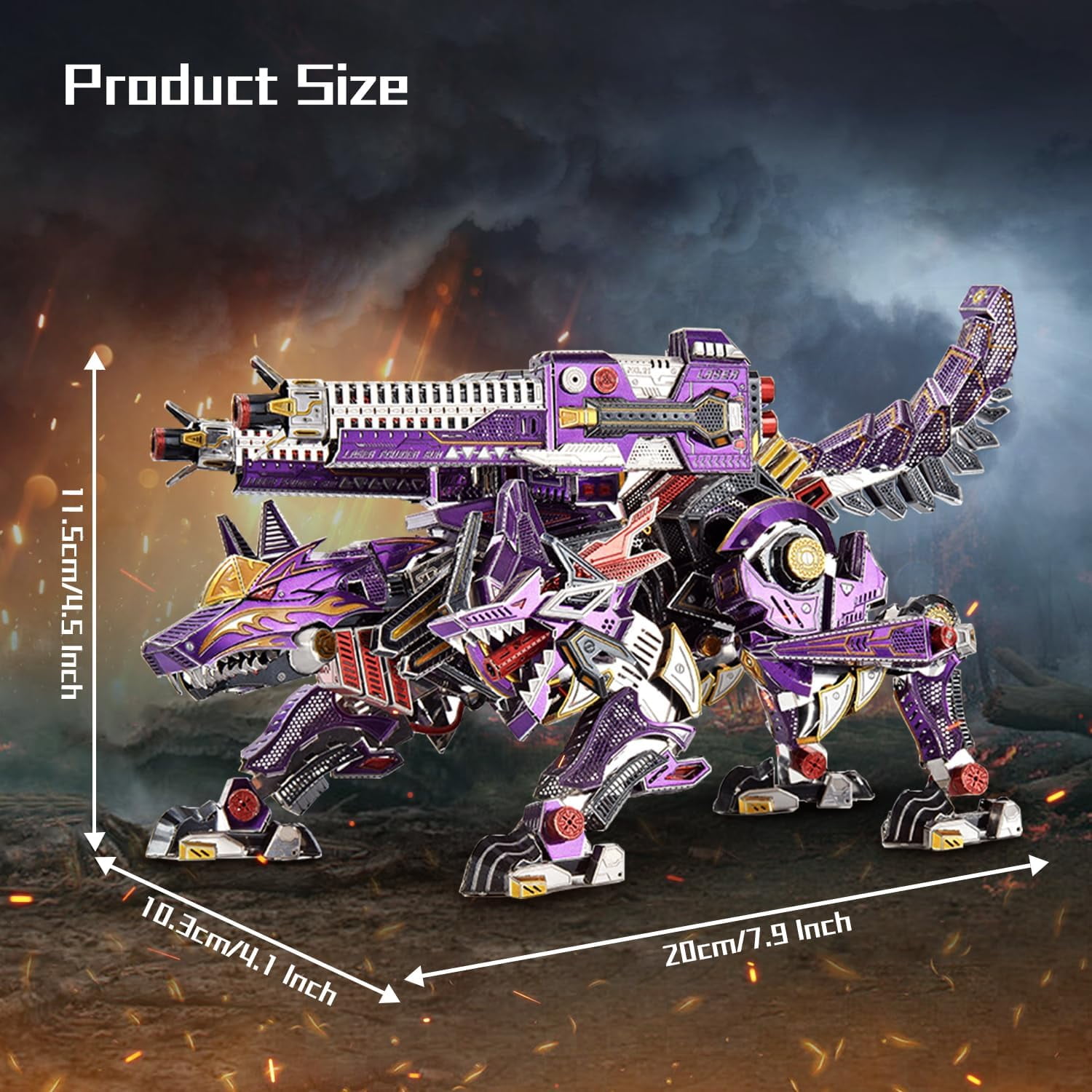 3D metal puzzle, spy war wolf building metal model group Very cool, DIY ...