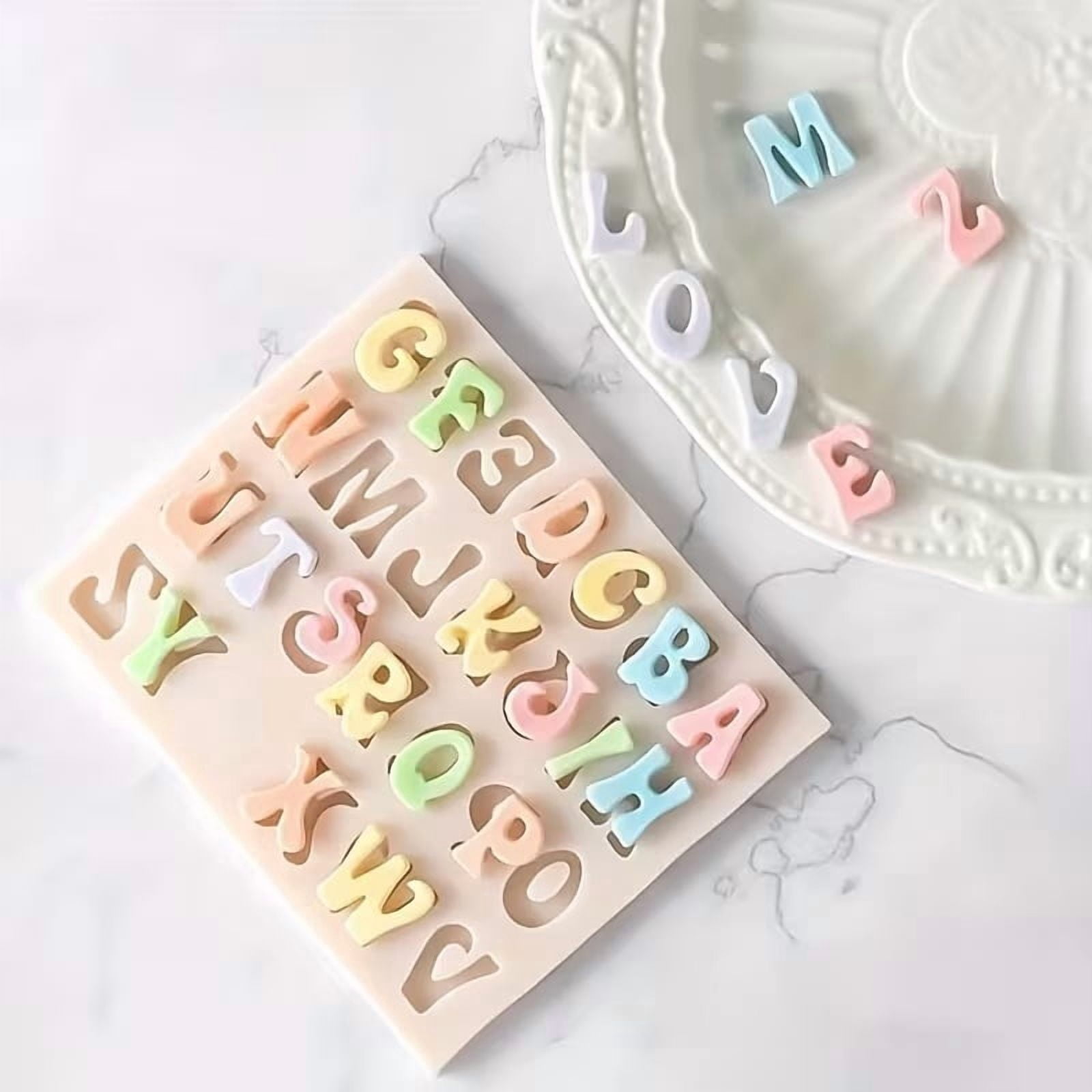 3D mini alphanumeric silicone Cookie Biscuit Cutters mold, kitchen hand ...