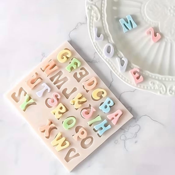 3D mini alphanumeric silicone Cookie Biscuit Cutters mold, kitchen hand ...