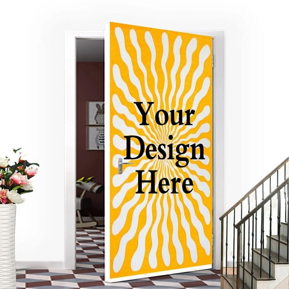 3D modern room scene Door stickers Stereo space PVC wallpaper Apartment ...