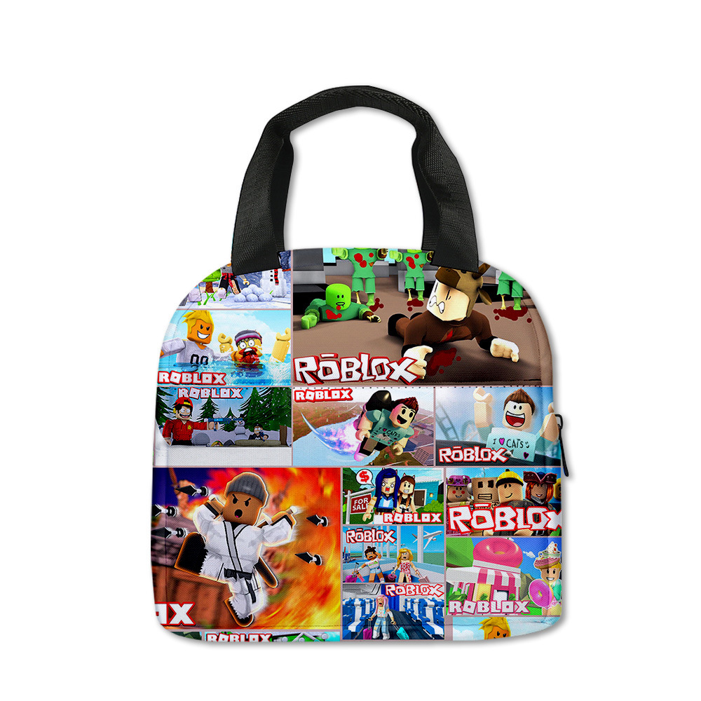 3D new virtual world ROBLOX lunch bag elementary school lunch box bag ...