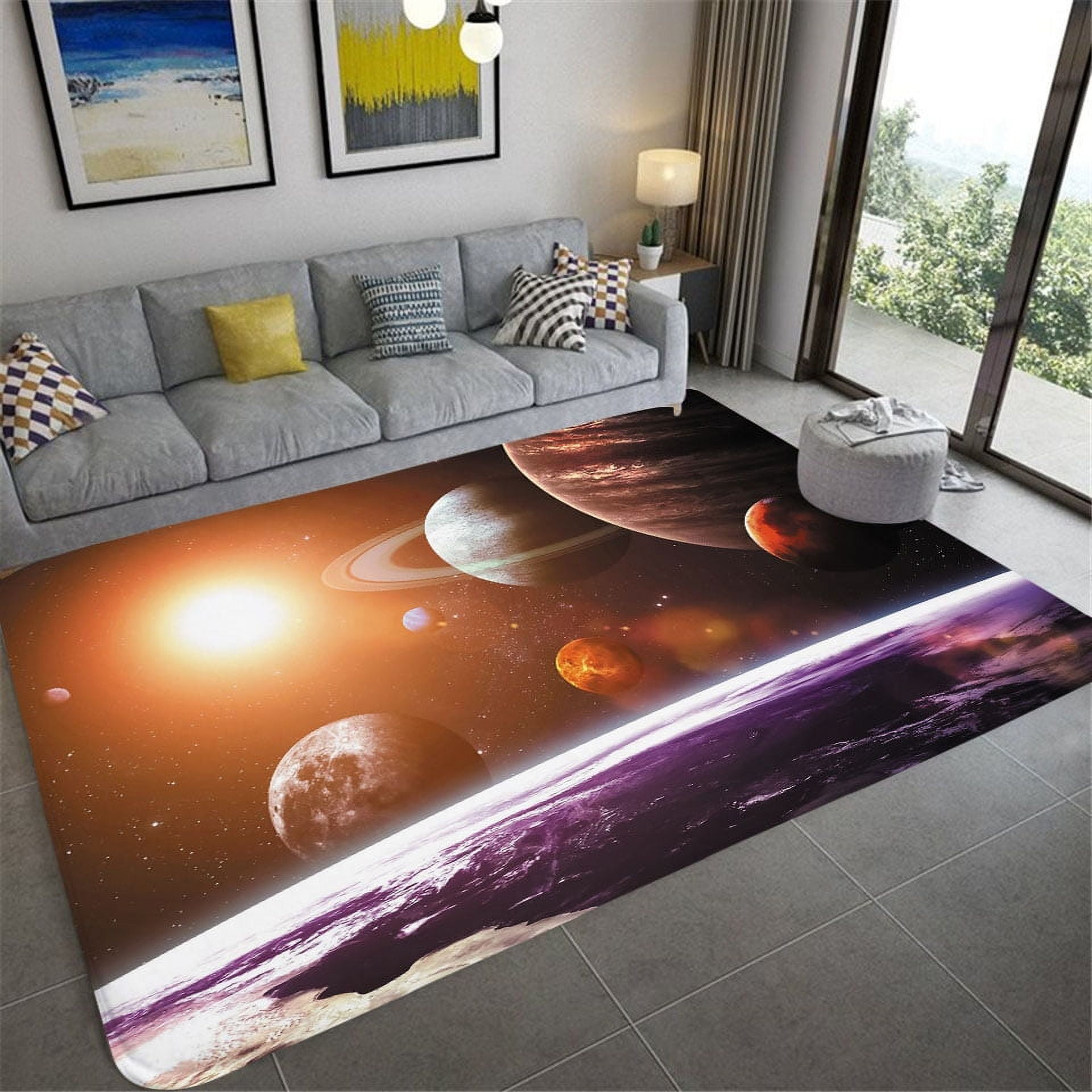 3D planet Space Galaxy solar system decoration carpet children's ...