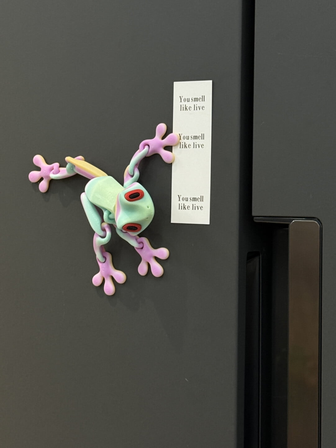 3D printed colorful frog magnetic refrigerator magnet home toy unique ...