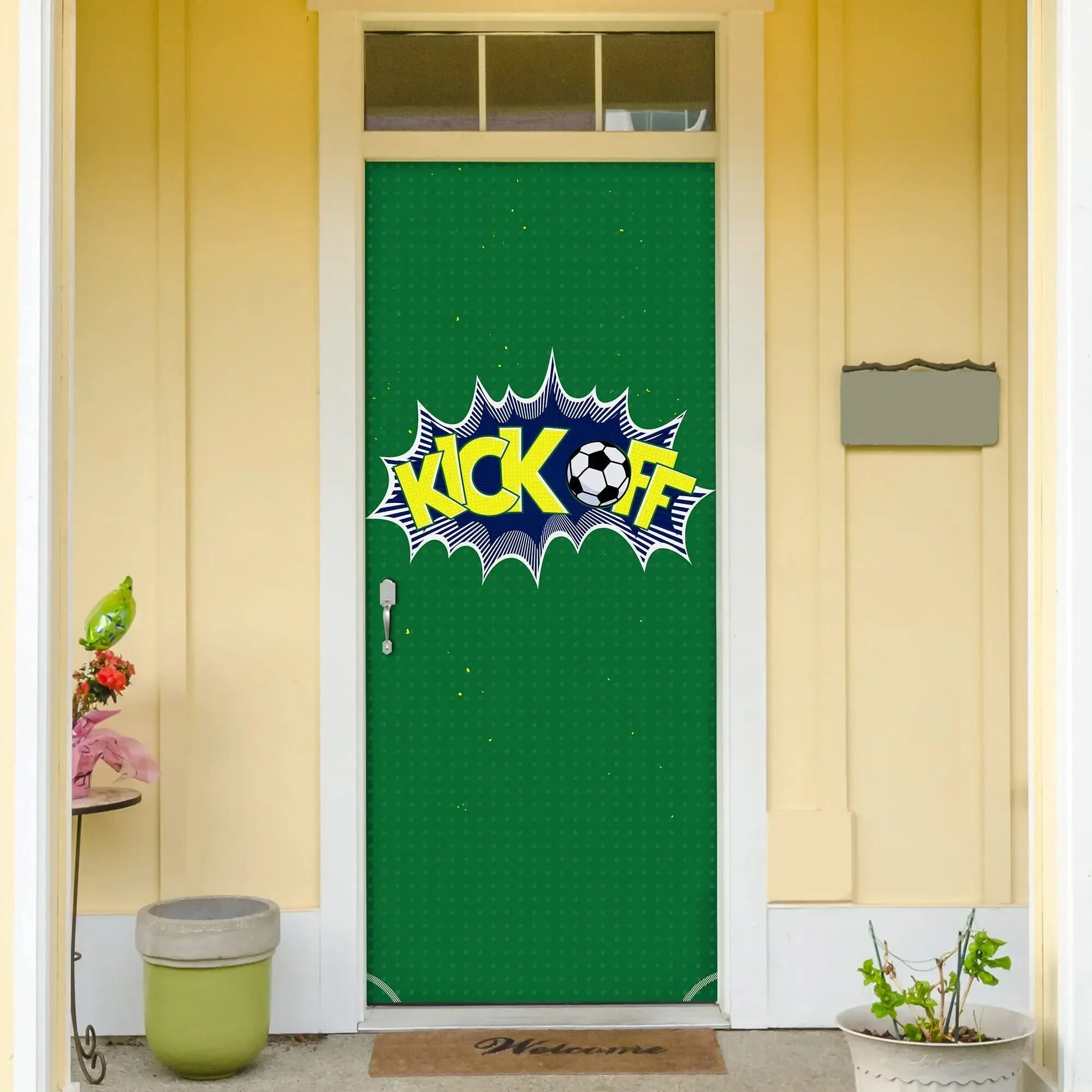 3D printed home improvement door stickers with patterns like sports ...