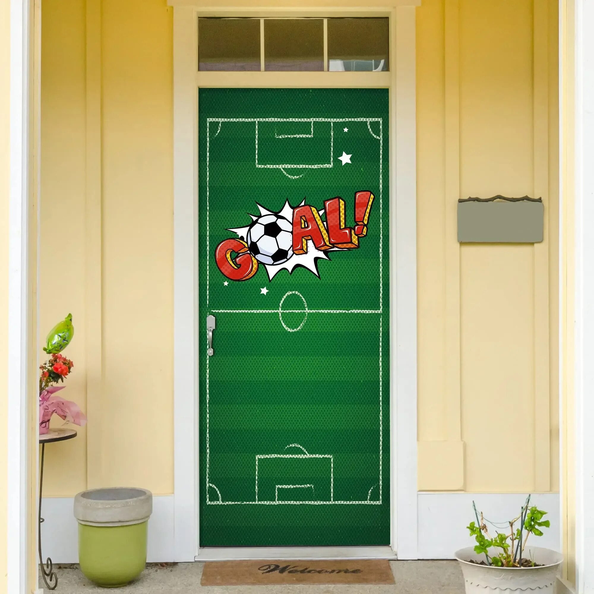 3D printed home improvement door stickers with patterns like sports ...