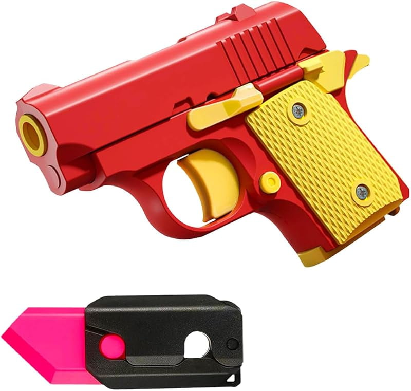 3D printed mini fidget pistol toys, stress relief sensory toys for ...