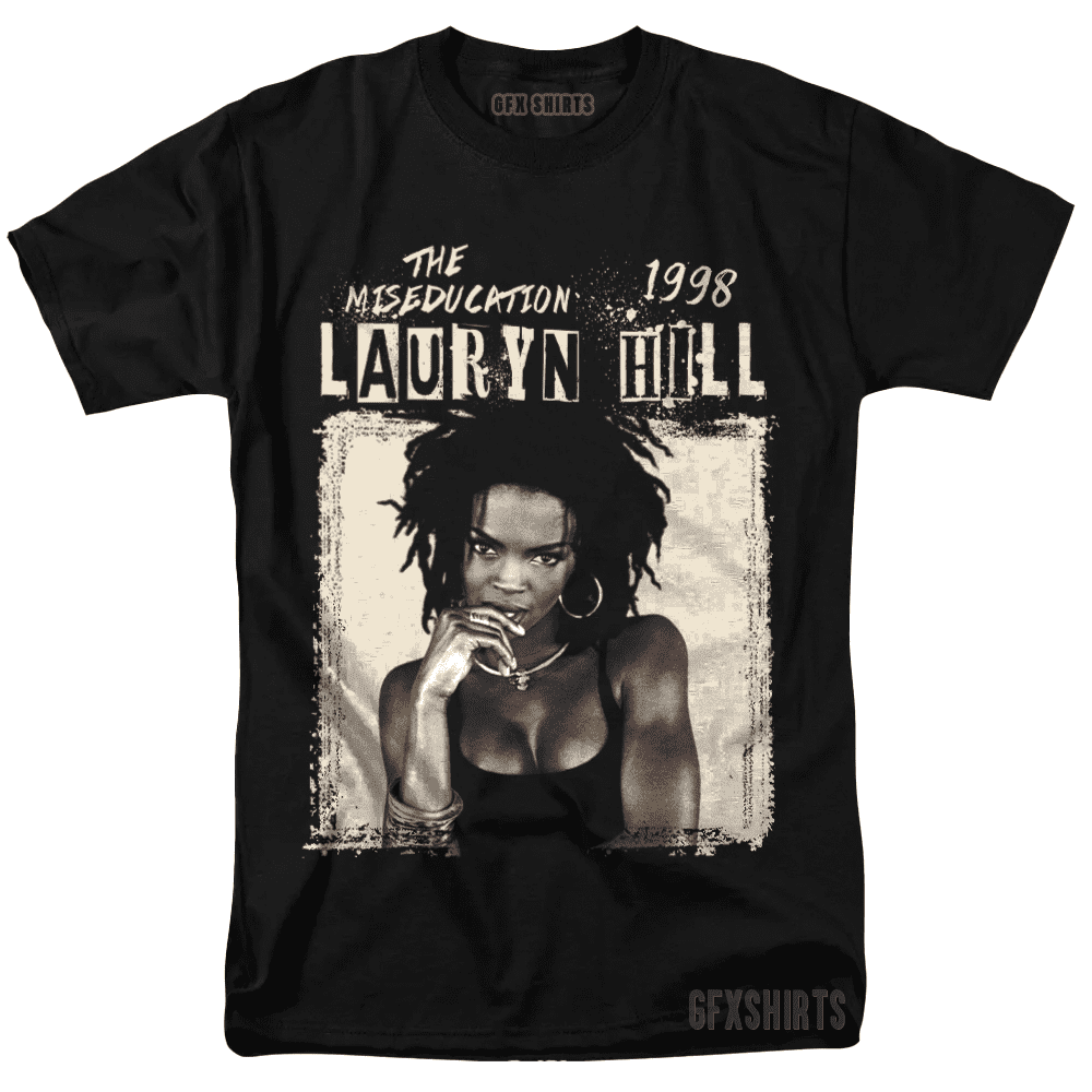 3D printed patterns bring depth to the shirt. Lauryn Hill Tee 90s ...