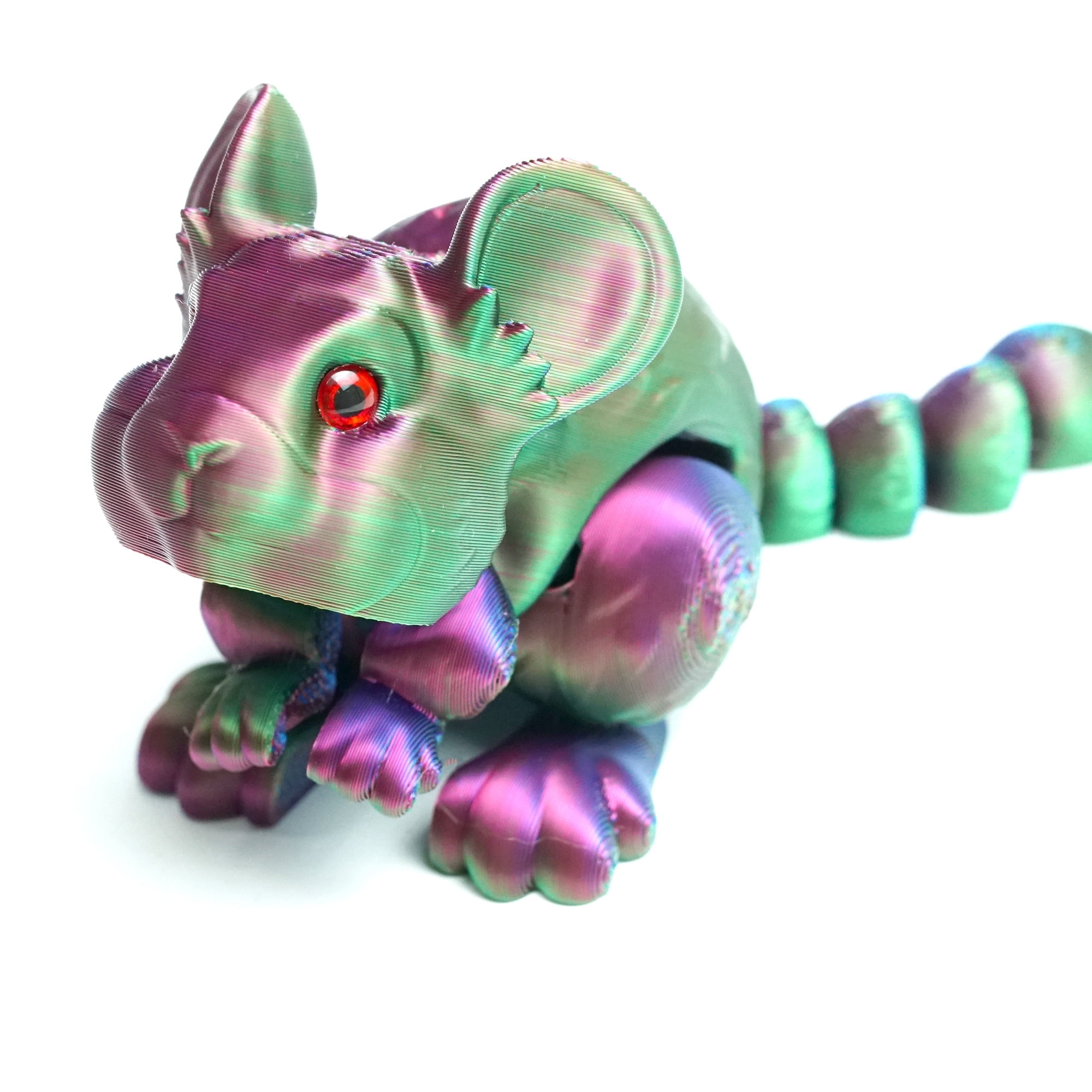 3D printed rat,articulated models,flexible joint animal lacertid ...