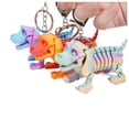 3D printed skull dog key chain accessories school bag pendant movable ...