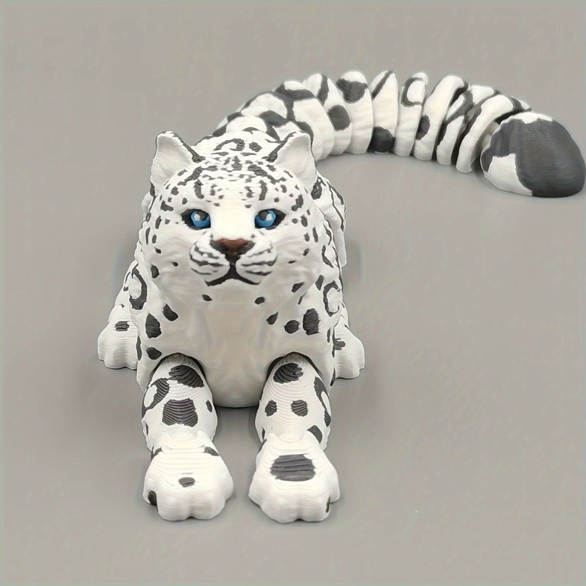 3D printed snow leopard statue - high-quality PLA material, Halloween ...