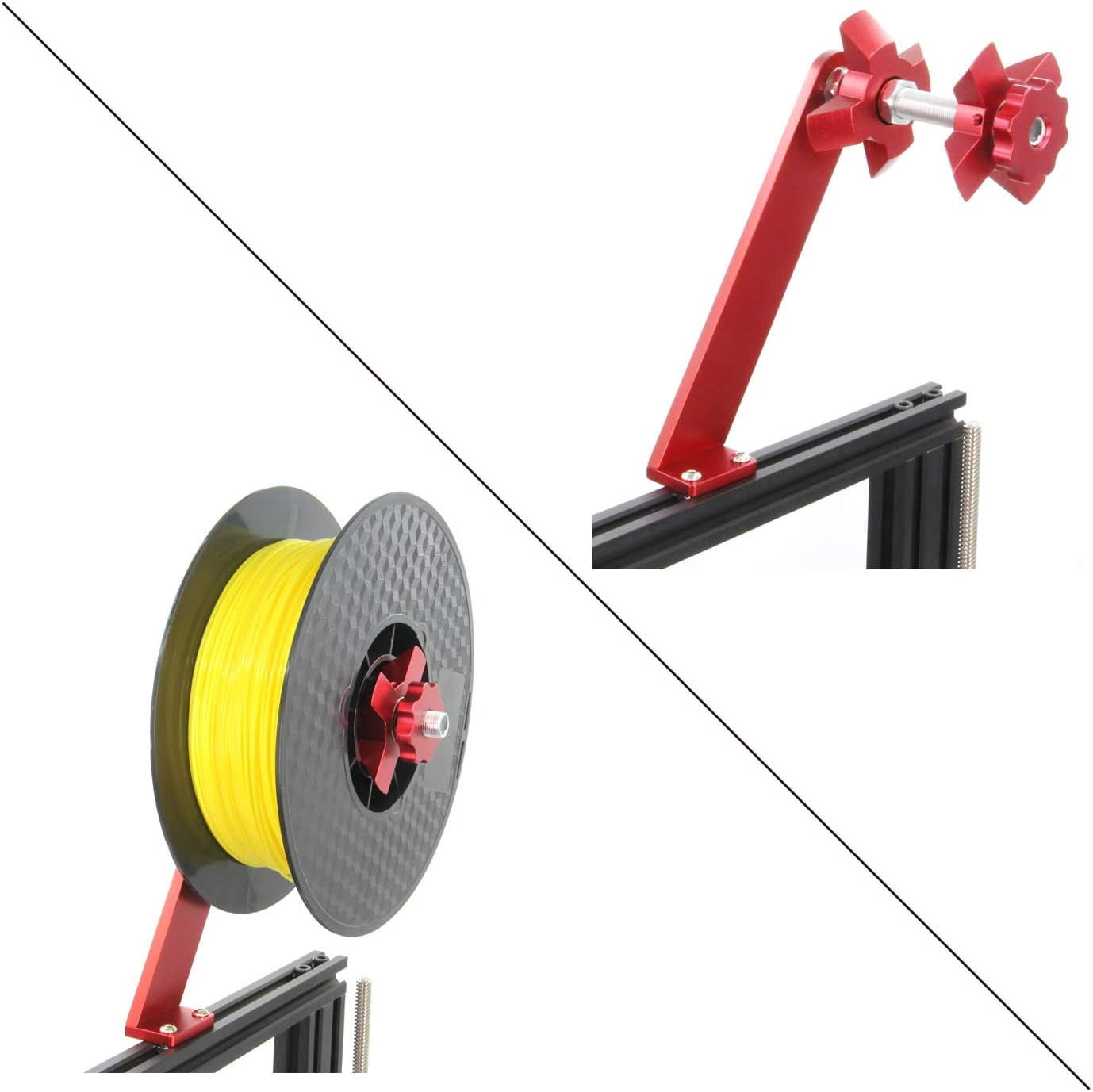 3D printer consumables rack for concentric spool material installation ...